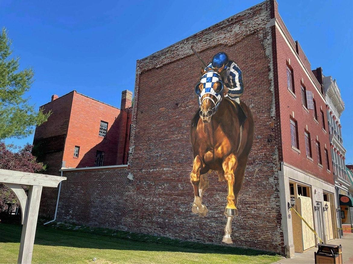 Secretariat Mural Unveiled In Paris Ky Equine Ink